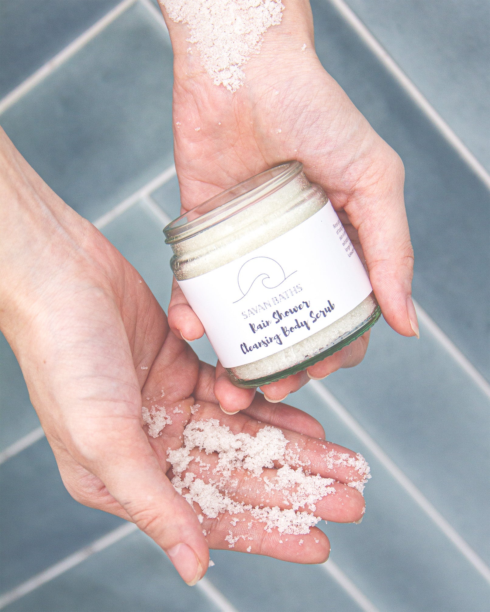 Rain Shower Sugar Scrub 120g – Savan Baths